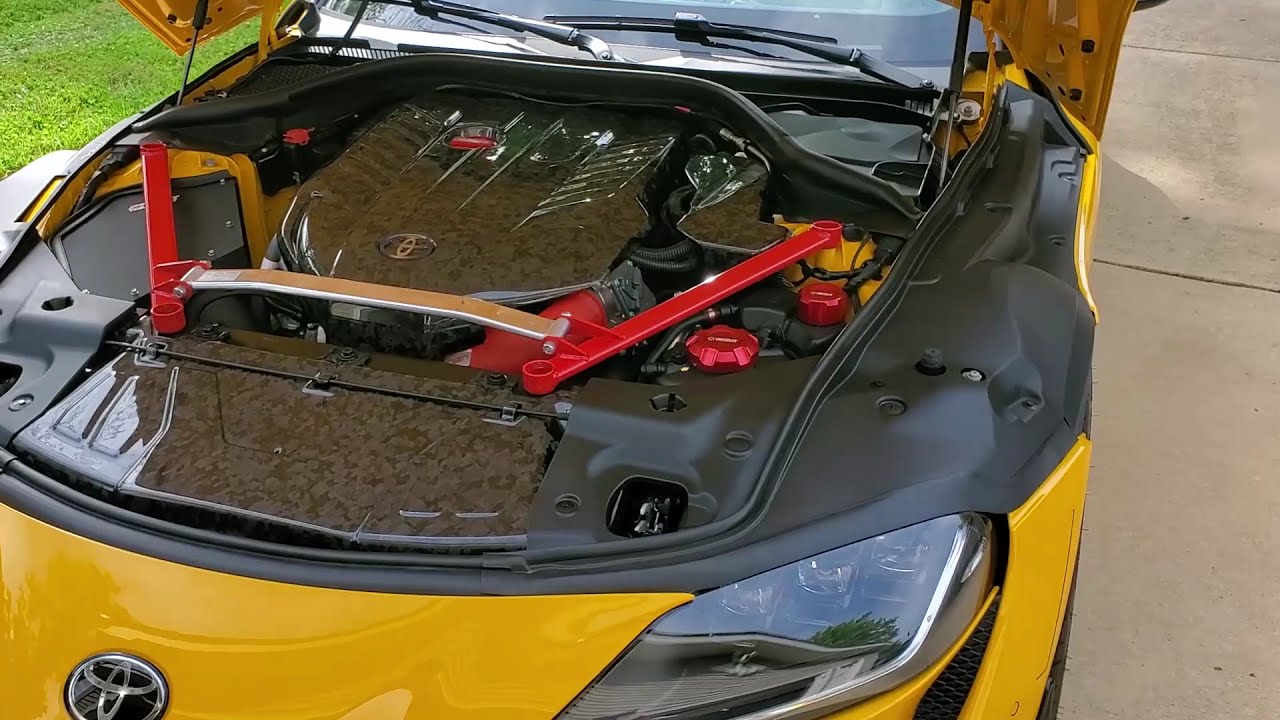 2020 Toyota Supra Engine Bay ready for show & go! Injen, MST, Versus ...