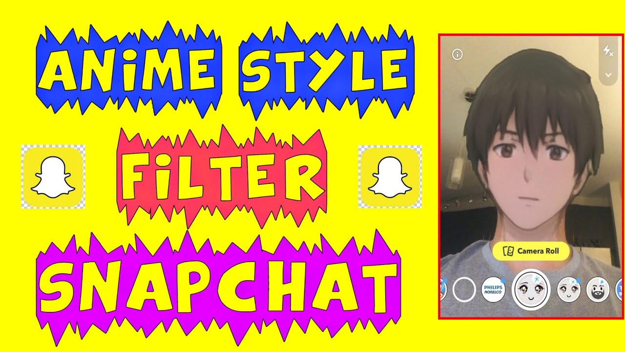 How To Get The Anime Style Filter On Snapchat Live. - YouTube