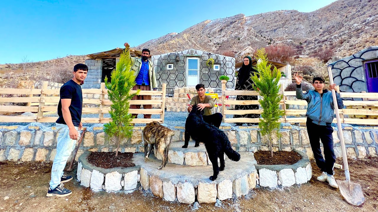"Creating a Stunning Stone Garden: The Amir Family's Greenery Project ...