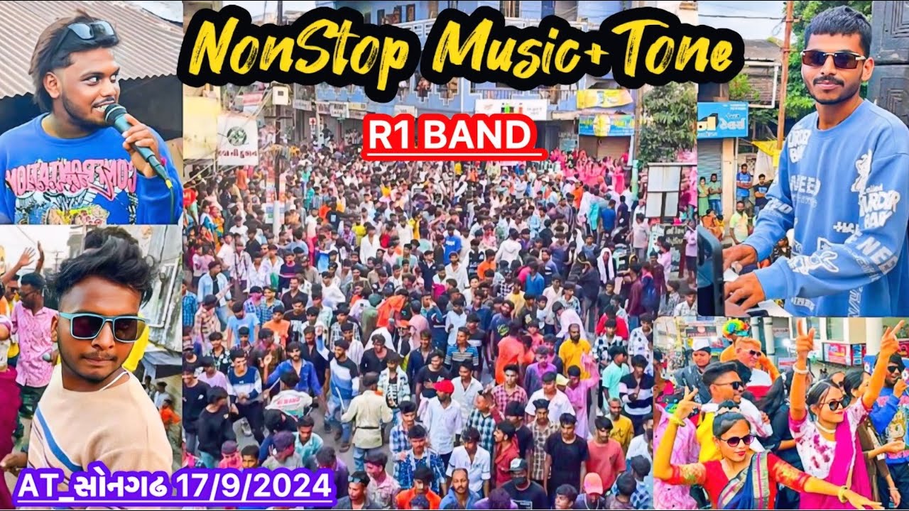 NonStop Music+Tone🔥 R1 Band At_સોનગઢ 17/9/2024 RC Band Vlogs - YouTube
