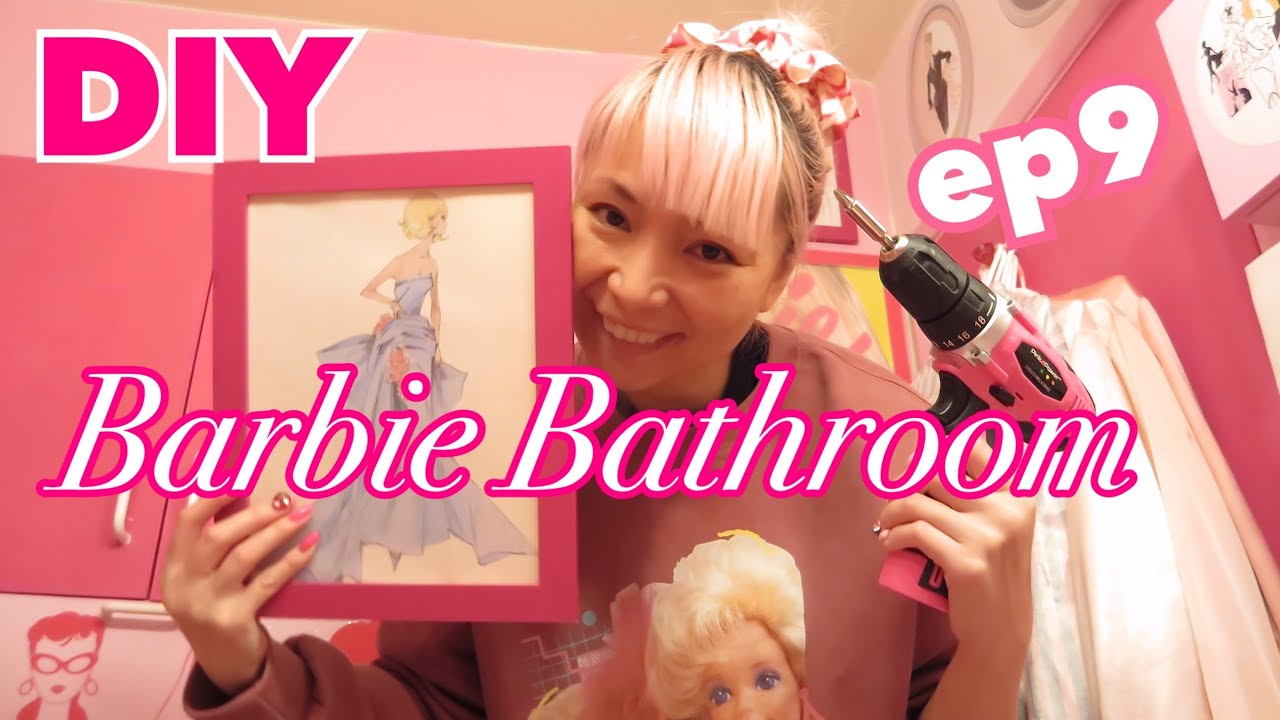 DIY BARBIE BATHROOM ep9 [BARBIE FRAMES] - YouTube
