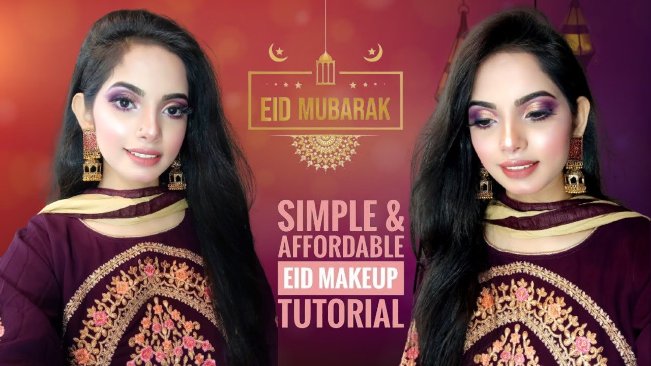EASY & SIMPLE EID MAKEUP TUTORIAL - ঈদের মেকআপ লুক - Preethibi Masud #Noya_Daman - YouTube