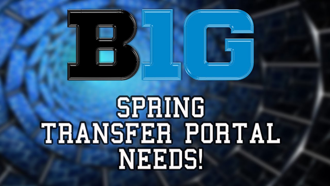 SPRING TRANSFER PORTAL NEEDS for ALL Big Ten Teams! - YouTube