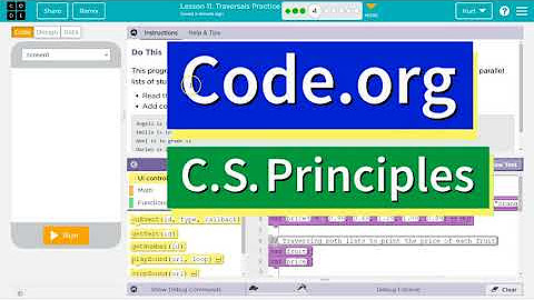 Code.org Lesson 11 Traversals Practice | Tutorials with Answers | Unit ...