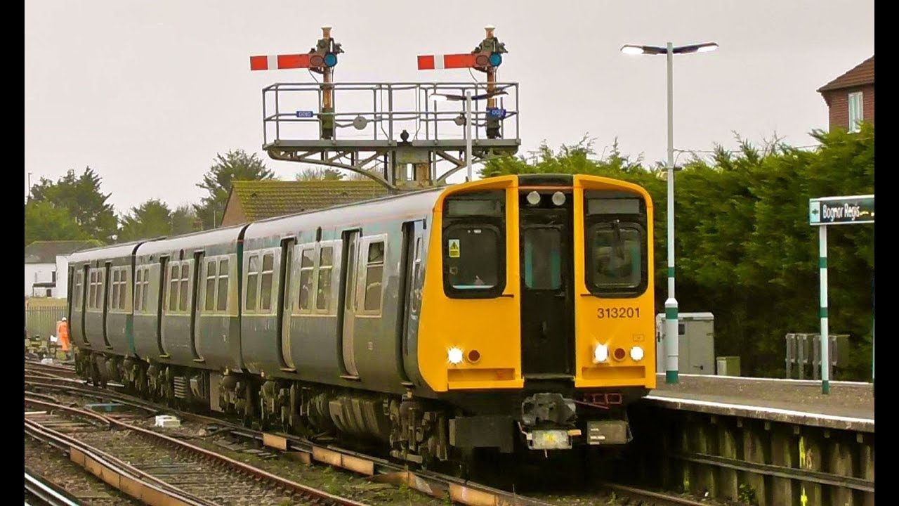 BR Blue Class 313/2 - 313201 Arrives At Bognor Regis From Barnham - YouTube