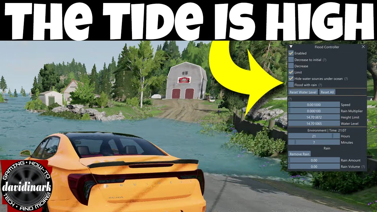 BeamNG Drive - Crazy FLOOD mod will Flood Your Heart! Beamng drive map ...