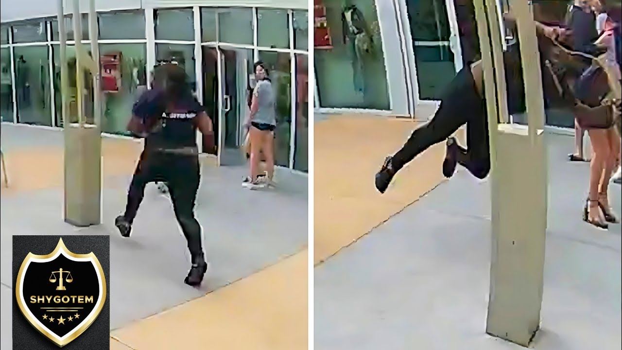 Woman Gets Instant Karma For Running From Police - YouTube