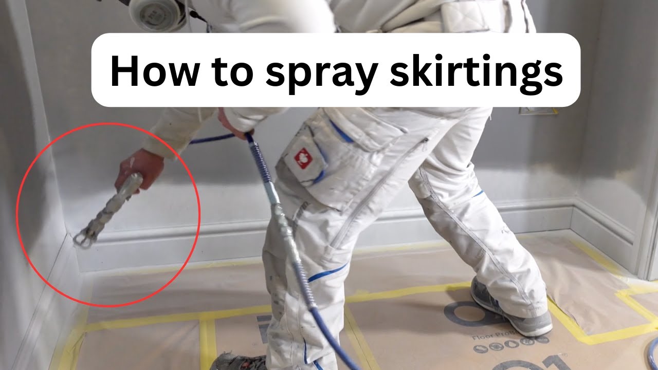 How to spray skirtings/trim - YouTube