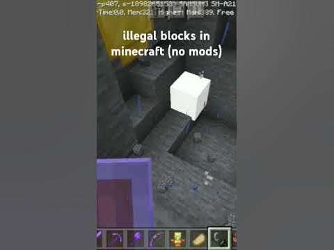 illegal blocks in #minecraft - YouTube