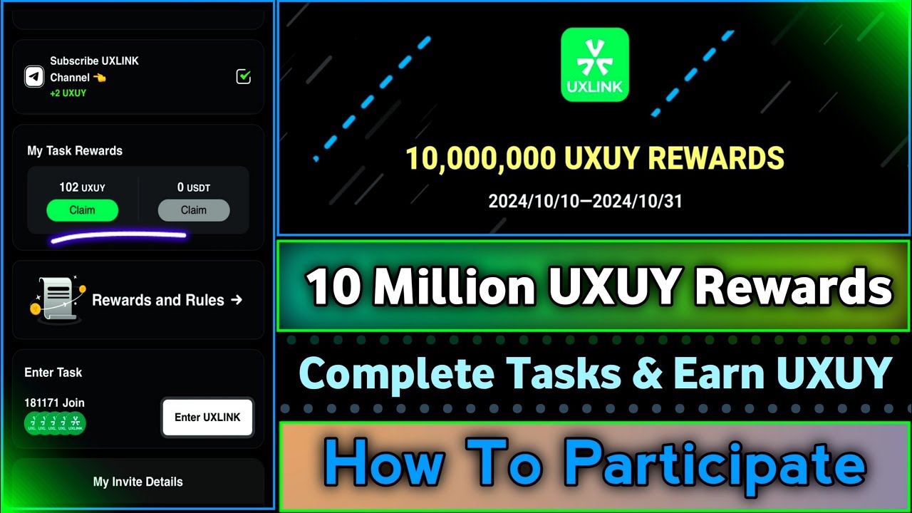 10 Million UXUY Rewards || Complete Tasks & UXUY Token || Telegram ...