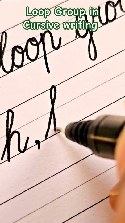 How to write Loop group in Cursive handwriting | Basic and techniques ...