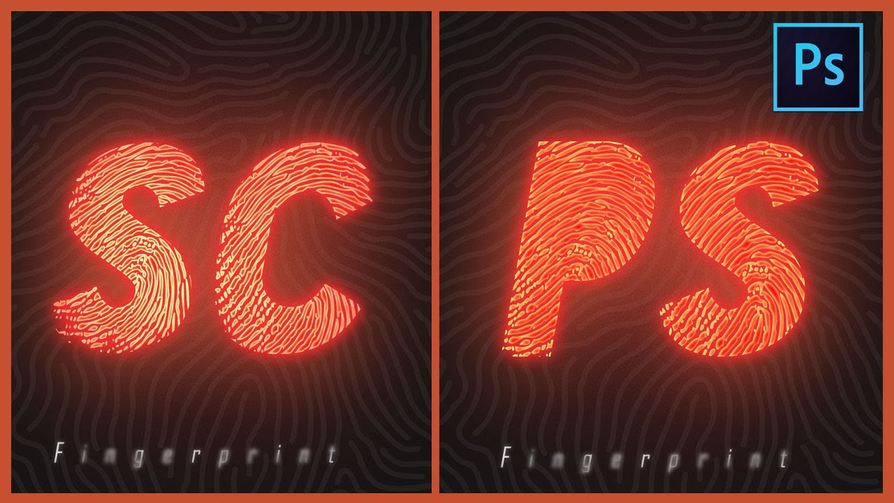 [ Photoshop Tutorial ] How to Create FINGERPRINT Text Effect in ...