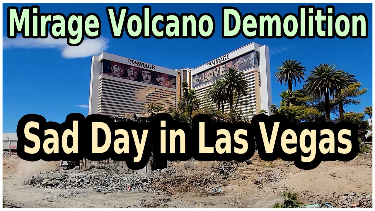 MIRAGE VOLCANO DEMOLITION - WOW! - YouTube