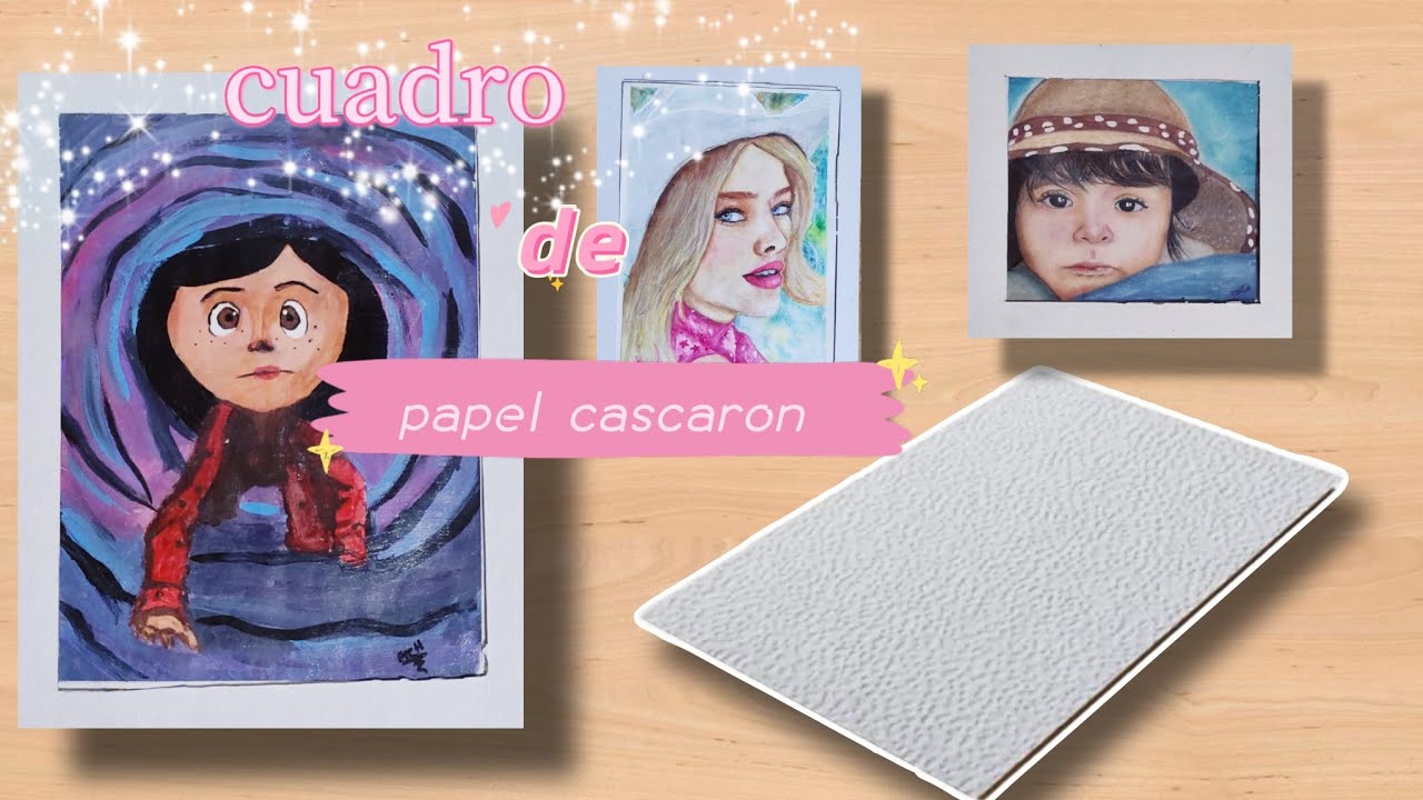 Como enmarcar tus dibujos o fotos con papel cascarón •Super facil•🖼️ ...