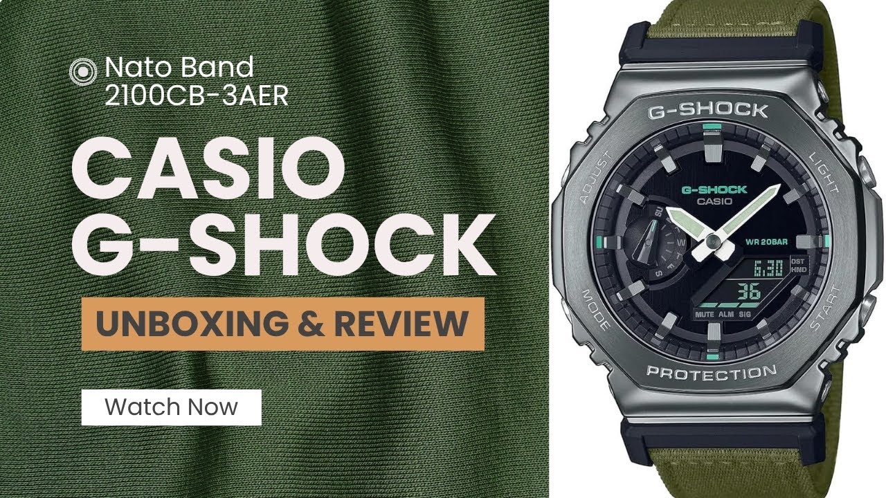 Casio G-Shock GM-2100CB-3AER Watch Unboxing & First Impressions ...