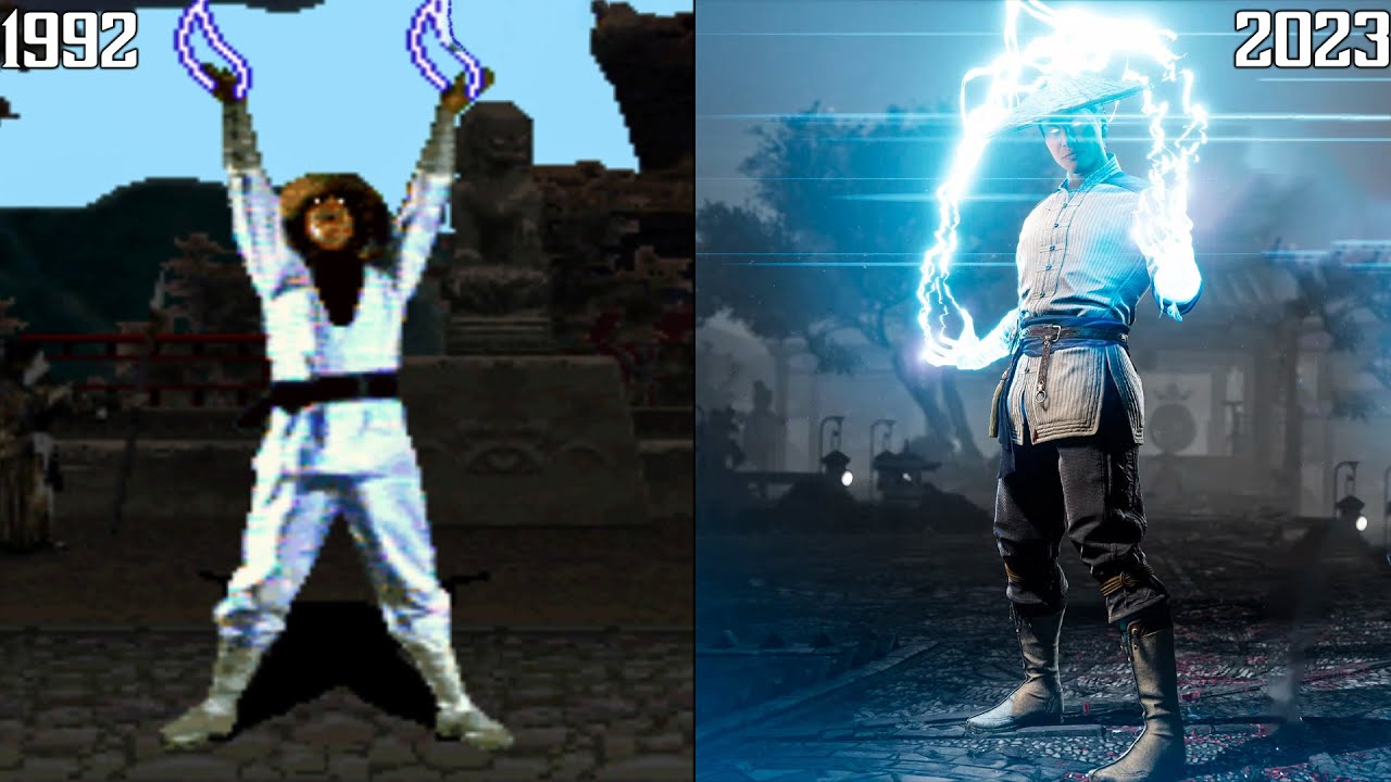 Raiden All Victory Poses Evolution - Mortal Kombat 1-12 (1992-2023) 4K ...