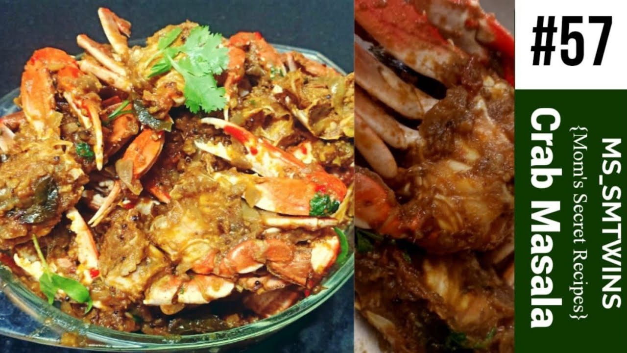 Recipe- 57 Crab Masala Recipe | Nandu Masala Fry| South Indian Crab ...