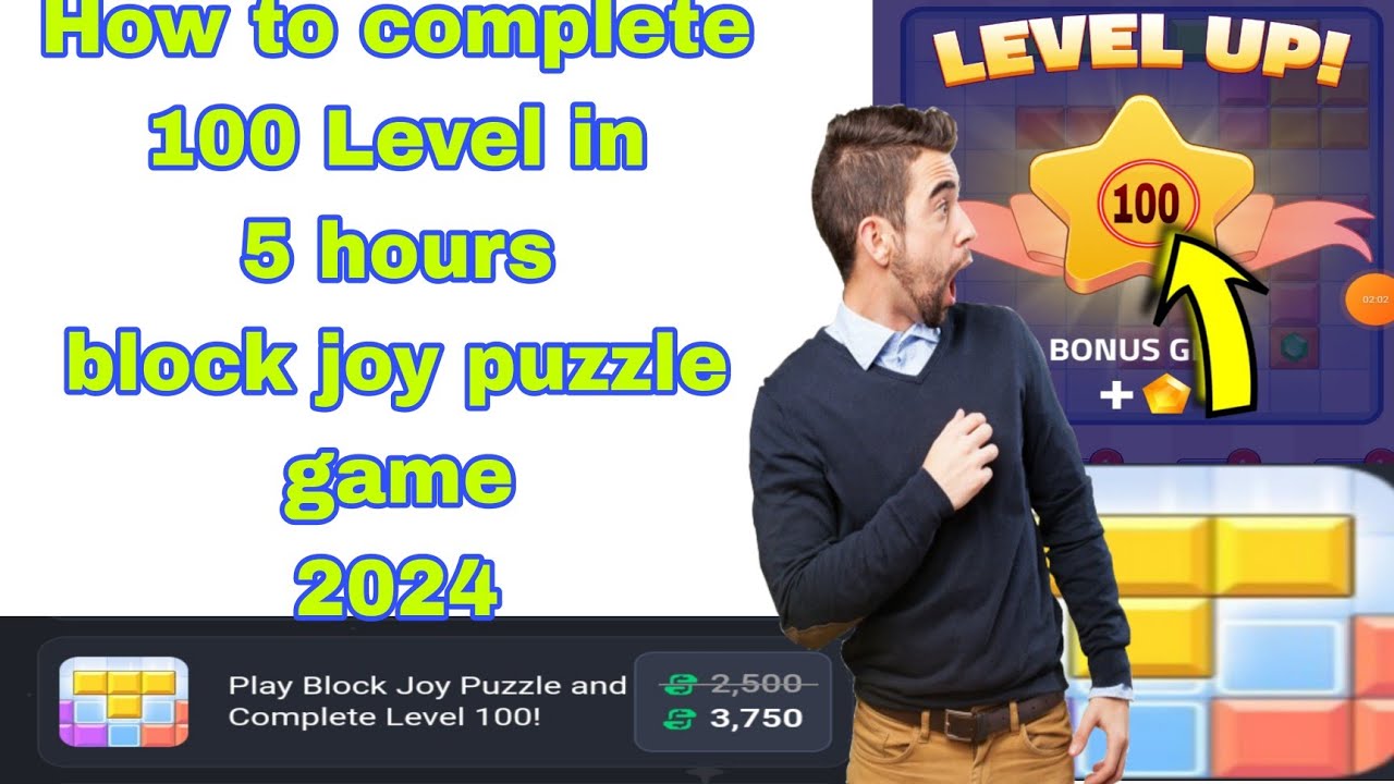 How to complete 100 Level block joy puzzle game 2024 - YouTube