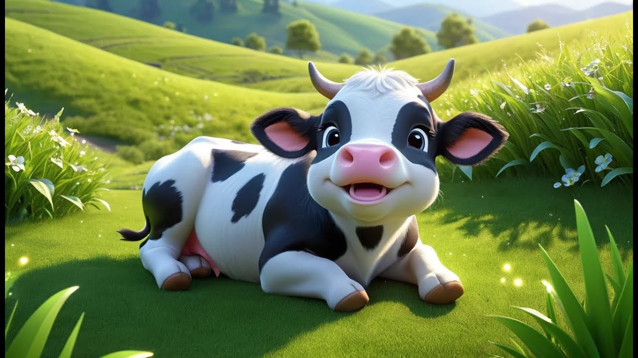Baby Cow Goes Moo Moo Moo | Cute Cow Song for Kids | Toddler Nursery ...