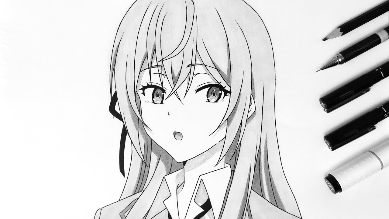 begin your art journey to draw Alya Kujou from Roshidere - YouTube