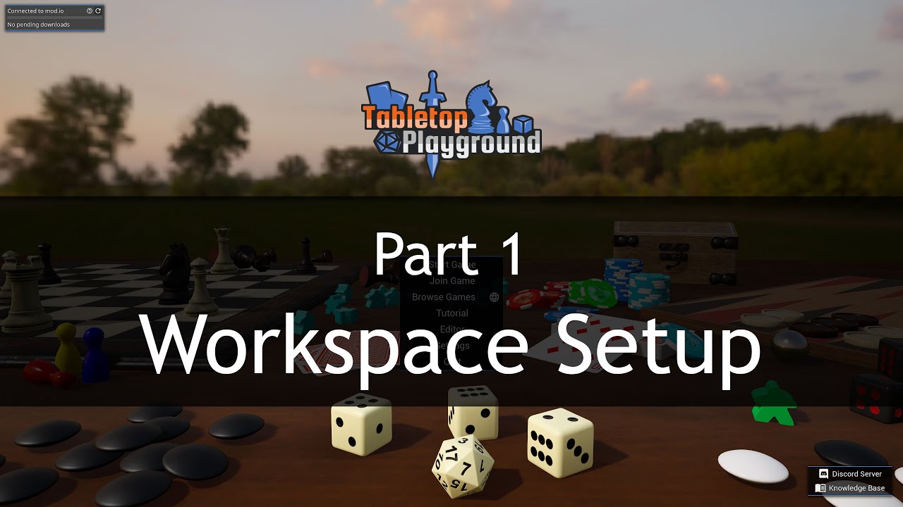Mod Development for Tabletop Playground: Part 1 - Workspace Setup - YouTube