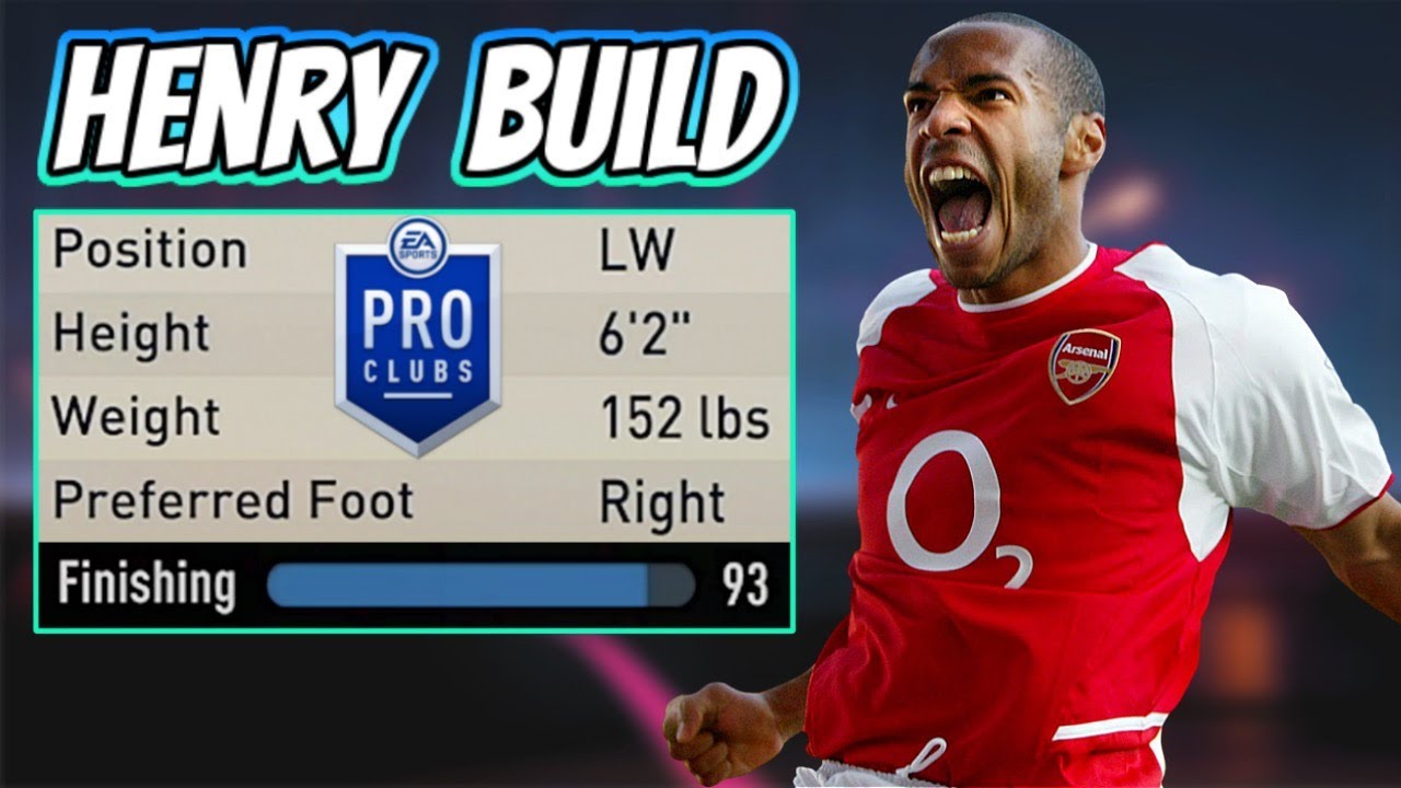 UNSTOPPABLE THIERRY HENRY BUILD in FIFA 23 PRO CLUBS! - YouTube