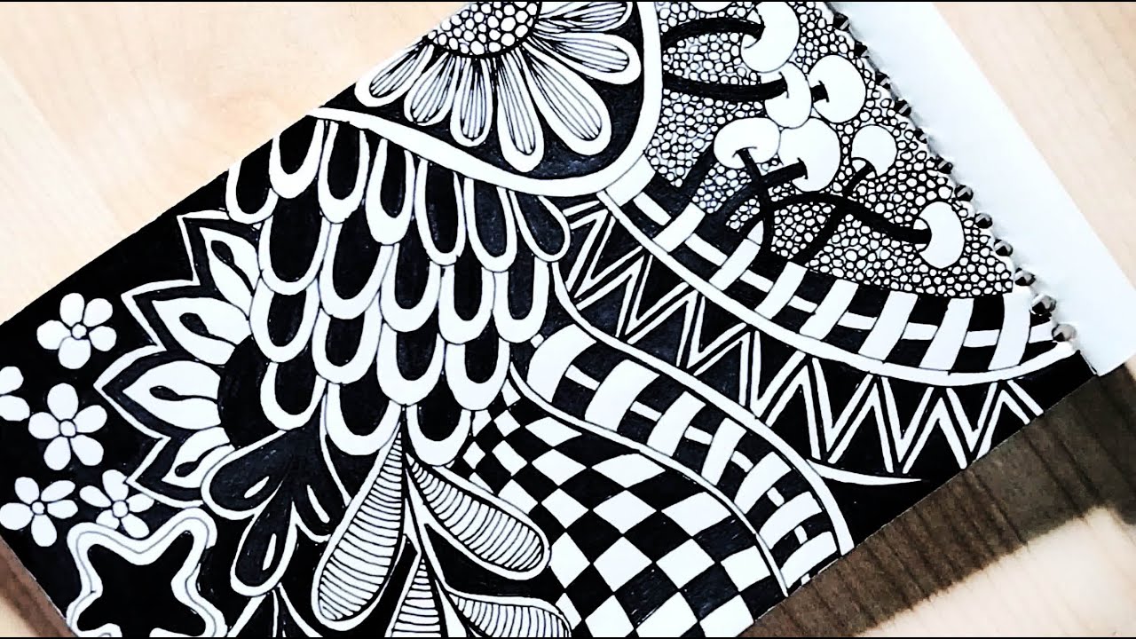 Transform Stress into Art: Relaxing Zentangle Techniques - YouTube
