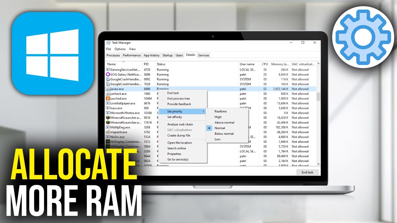 How To Allocate More RAM To Specific Programs Games On Windows - YouTube