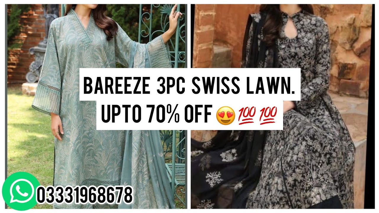 SALEE ON BAREEZE 3PC SWISS LAWN - YouTube