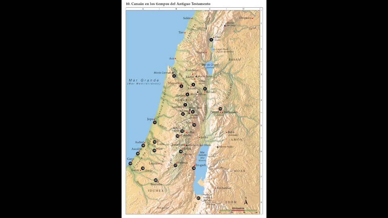 Geografía Bíblica. Mapas bíblicos - YouTube