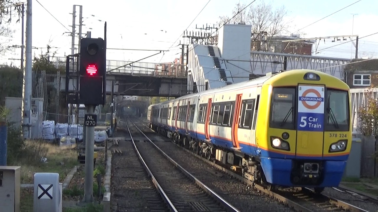 London Overground 378224 arriving into Hackney Central - YouTube
