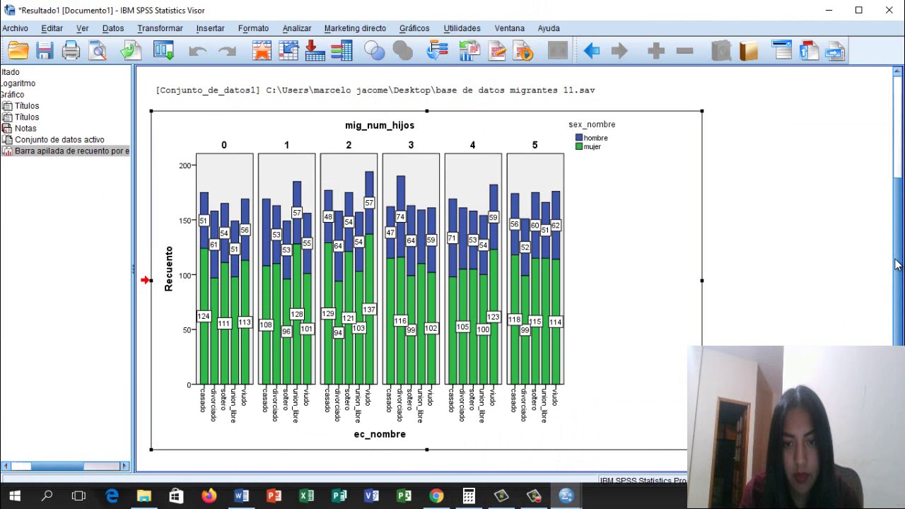 Ejercicio N° 6 Gráfico barras apiladas, 3 variables. - YouTube