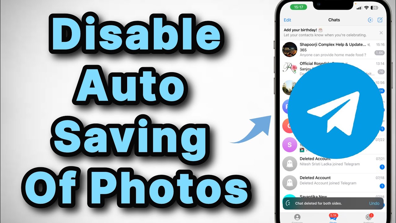 Disable Auto Saving Photos and Videos on Telegram - YouTube