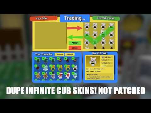 INFINITE CUB SKINS AND STICKERS EXPLOIT - ROBLOX | Bee Swarm Simulator ...