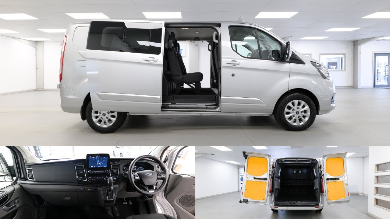 Ford Transit Custom 320 Limited Edition Metallic Moondust Silver 6 Door ...