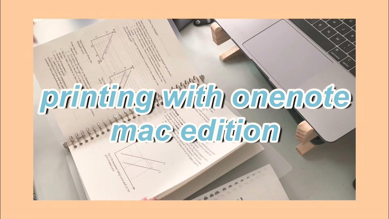 printing with onenote - mac edition - YouTube