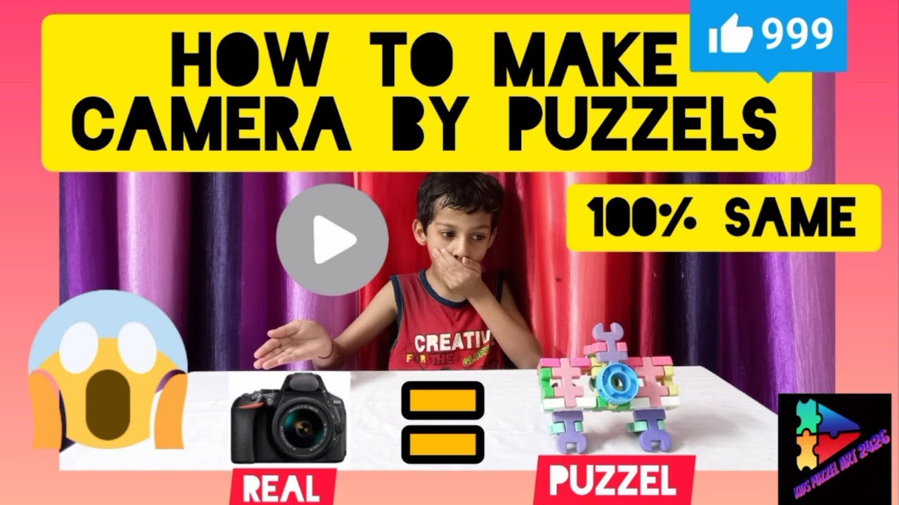 How To make camera by puzzle. Full movies - YouTube