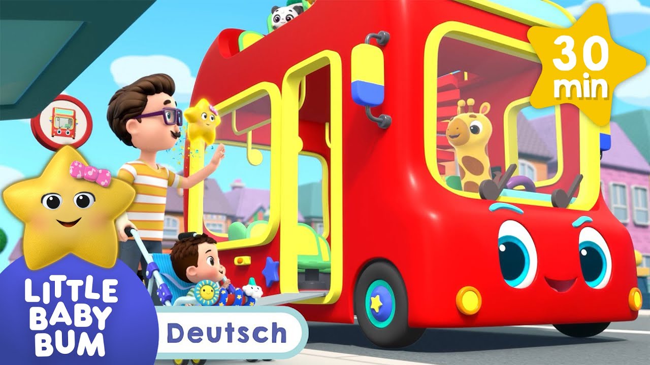 Die Räder am Bus | Kinderlieder | Little Baby Bum Deutsch | Cartoons ...