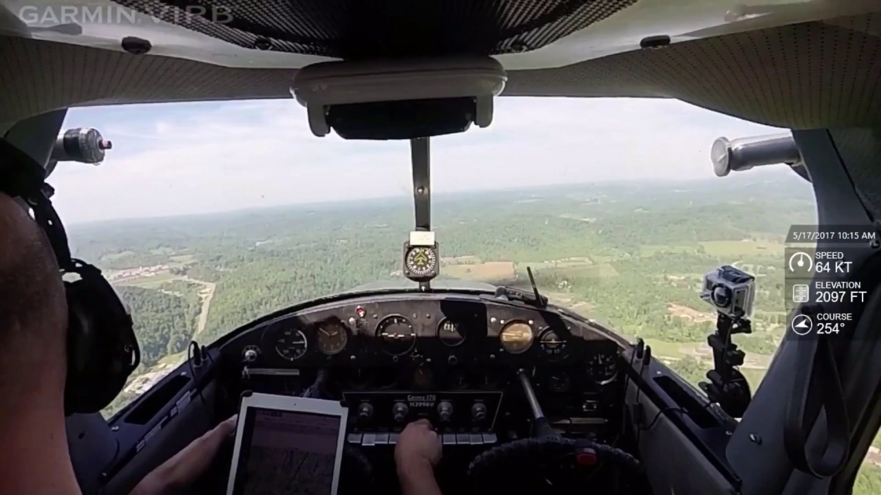 Bad Landing - Landing at a Challenging Airport in a Cessna 170 - YouTube
