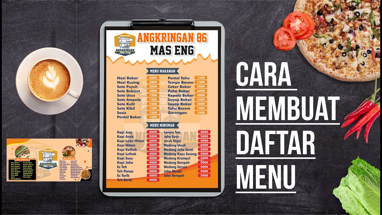 Cara Membuat Daftar Menu Yang Menarik - YouTube