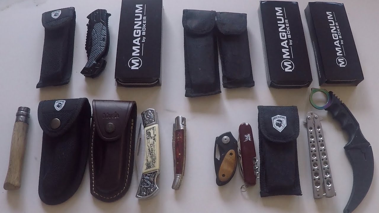 je vous présente ma collection de couteaux - YouTube