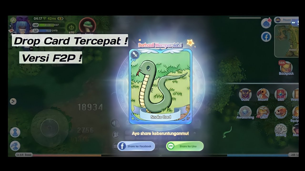 Drop Card tercepat versi Free2pee : RAGNAROK X NEXT GENERATION - YouTube