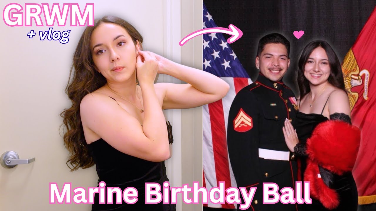 Get Ready With Me for the Marine Corps Ball | Vlog | GLAM Makeup ...