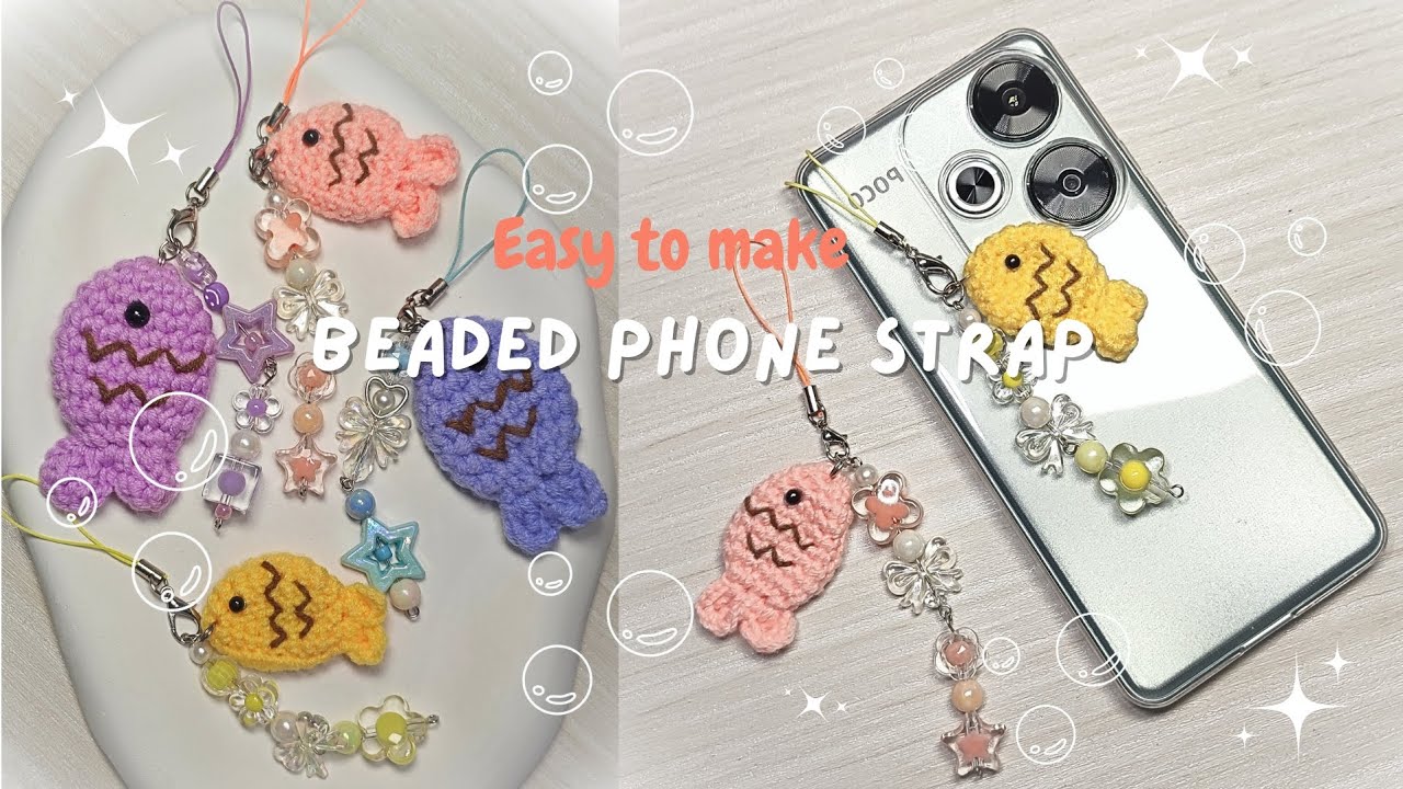 BEADED PHONE STRAP | PHONE STRAP TUTORIAL | DIY PHONE STRAP ...
