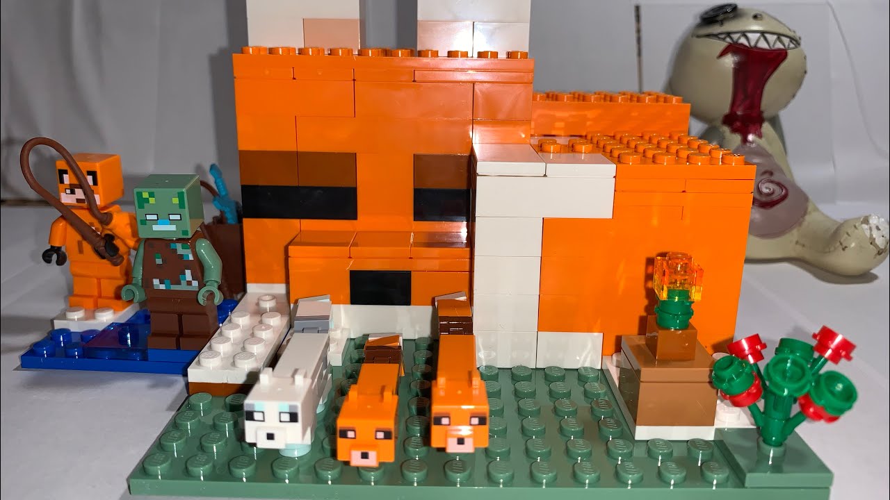 Minecraft LEGO 21178 the fox lodge building toys review - YouTube