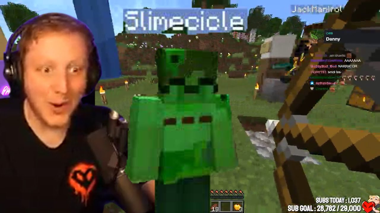 Philza SNIPES Slimecicle when he's MICROSCOPIC! (Origins SMP) - YouTube