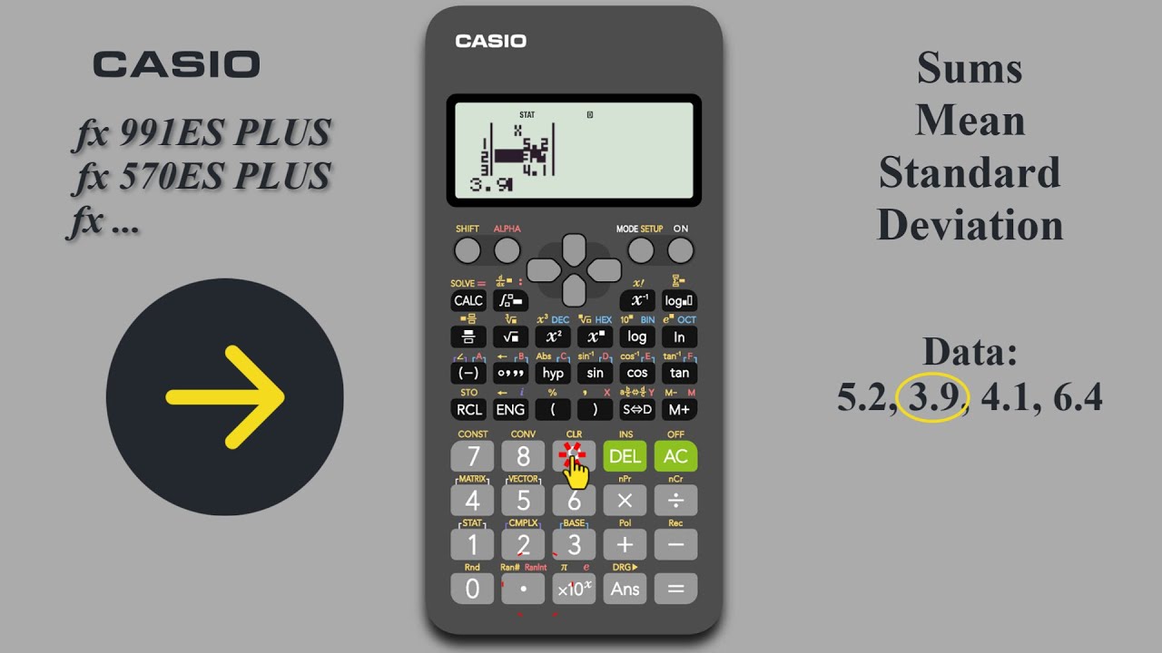 Casio Calculator Stats Mode Explained: Sums, Mean & Standard Deviation ...