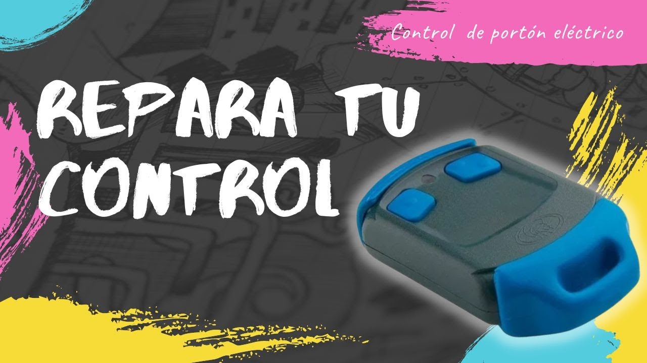 😉cómo reparar control de portón eléctrico - YouTube