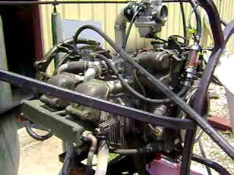 continental 4A032 with headers and different carb - YouTube