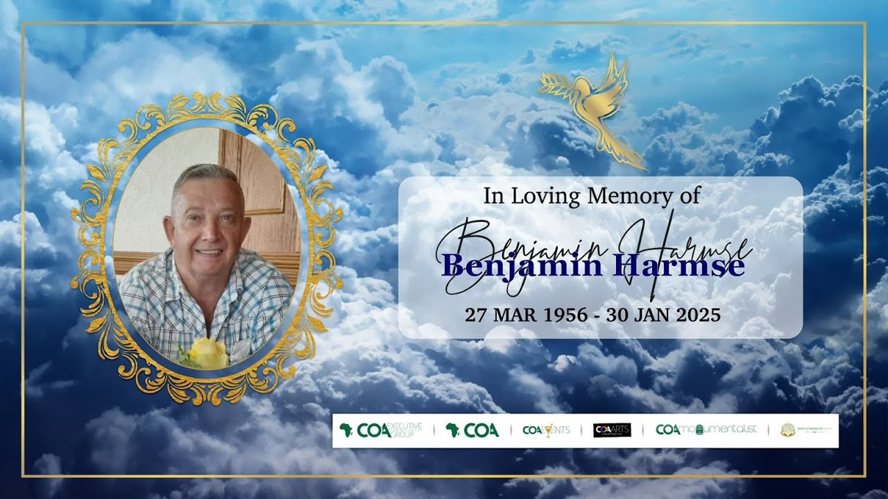 Celebrating the Life of Benjamin Harmse - YouTube